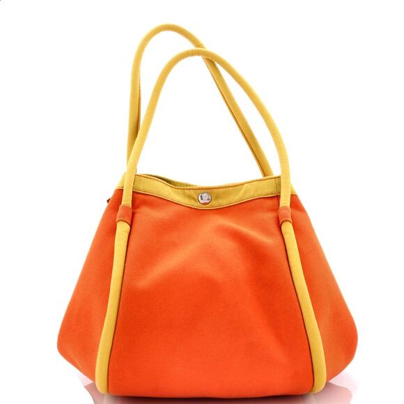 Hermes | Bags | Hermes Lindy Beach Bag Toile Orange | Poshmark